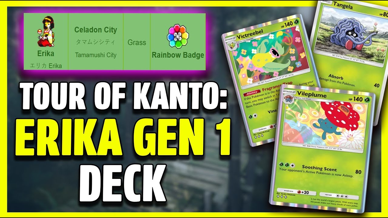 Tour of Kanto: Can this ERIKA GEN 1 DECK actually win?! - Pokemon ...