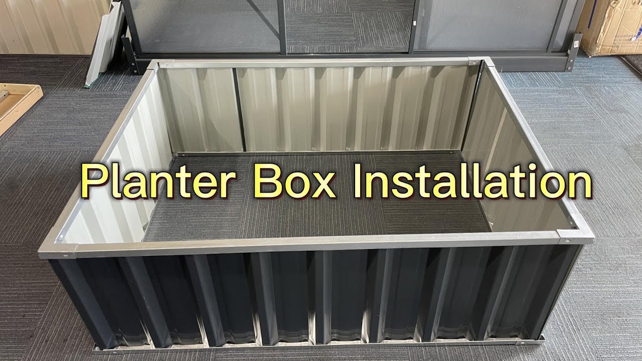Steelmates planter box installation - YouTube