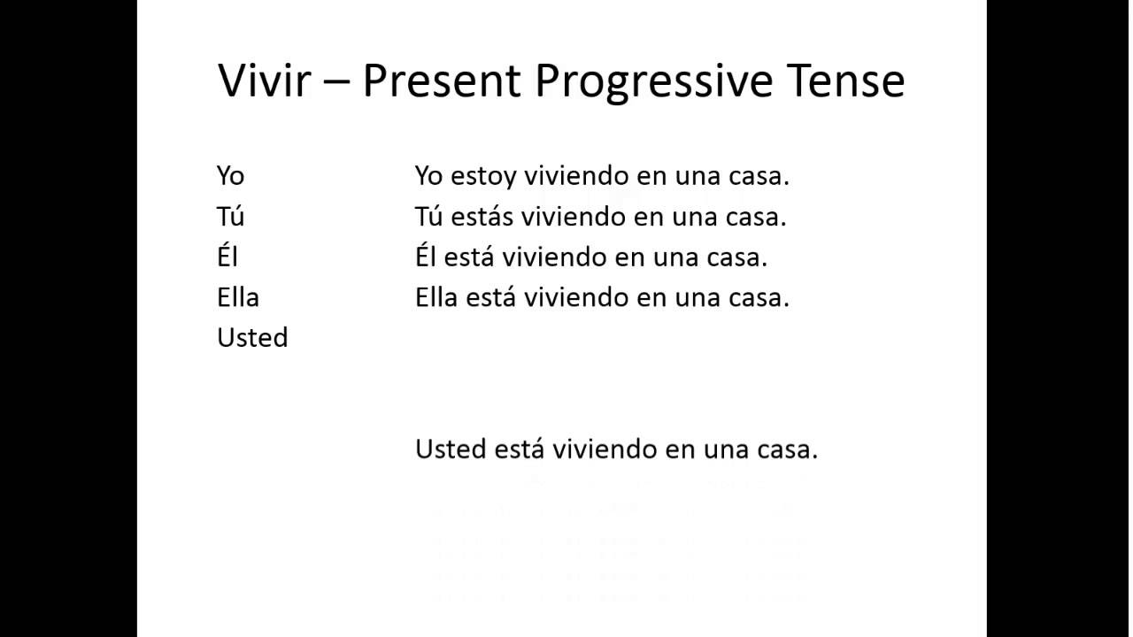 Vivir Present Progressive Tense YouTube vivir-present-progressive-tense-youtube