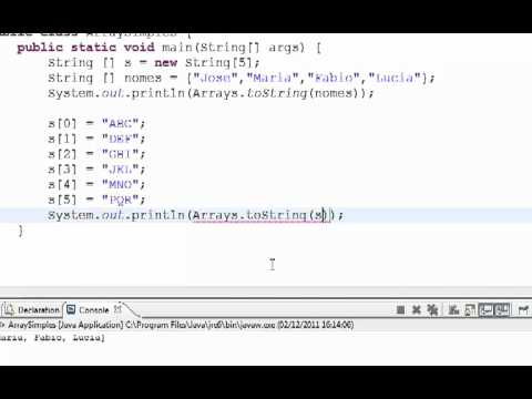 Certificacao Java - Aula 8- arrays Basico.mp4 - YouTube