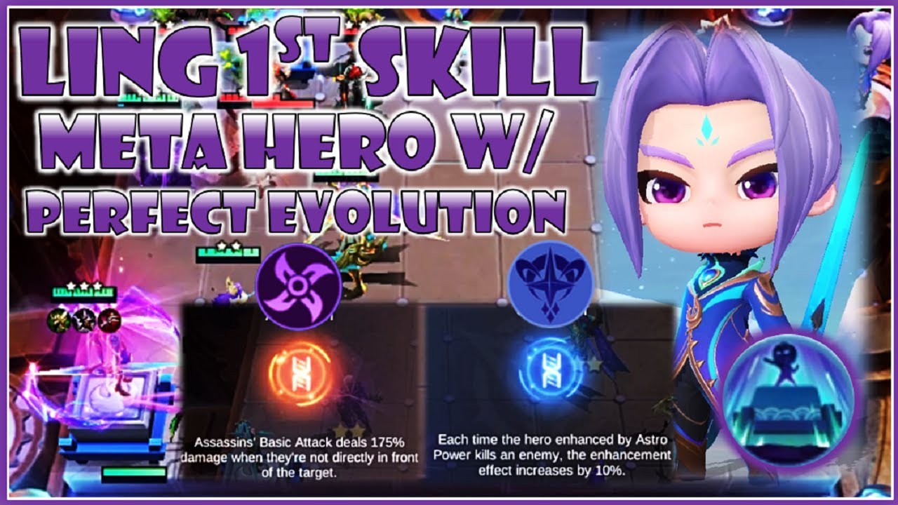 NEW META COMMANDER LING 1ST SKILL PERFECT META HERO | FULL RANGE BURST -MAGIC CHESS SEASON 10 ...