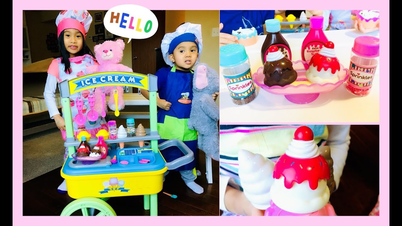 Ice Cream Playtime Activity set Cart for Kids - YouTube