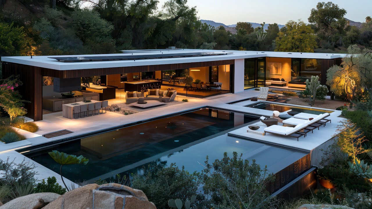 Breathtaking Modern Single Story House with Pool is the Ultimate Luxury ...