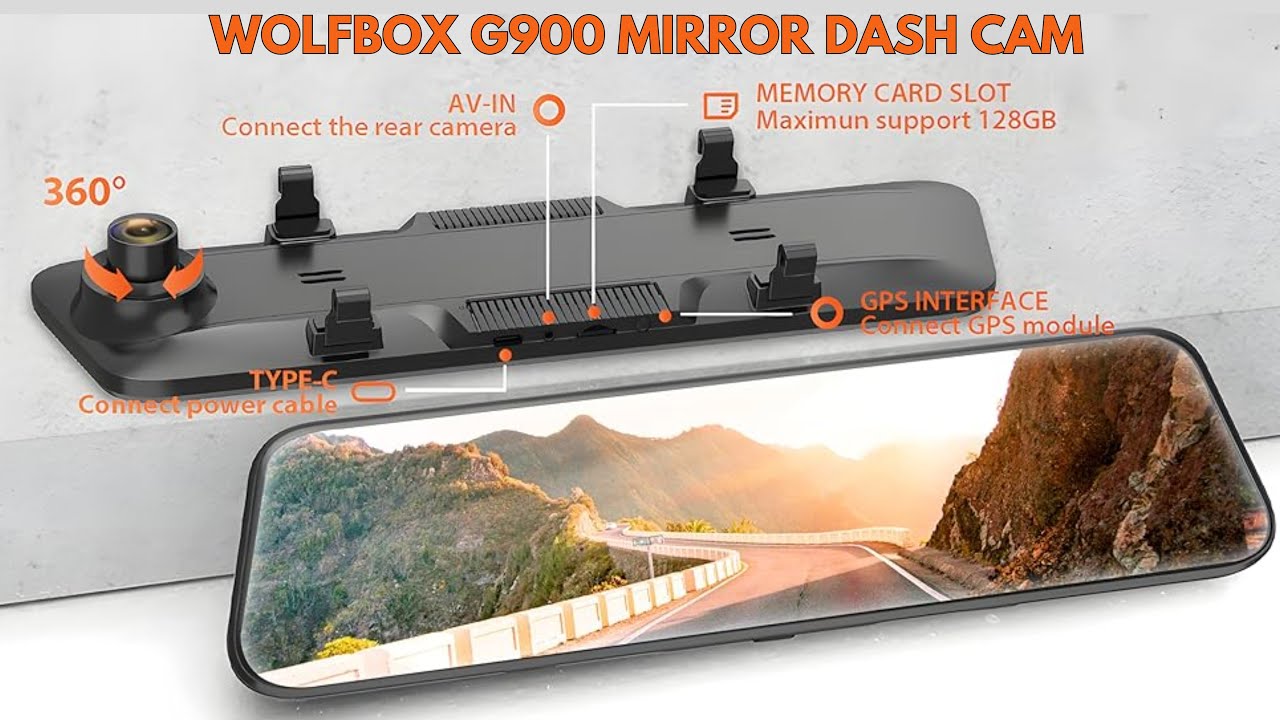 Installation & Setup : Wolfbox G900 Mirror Dashboard Camera User Guide ...