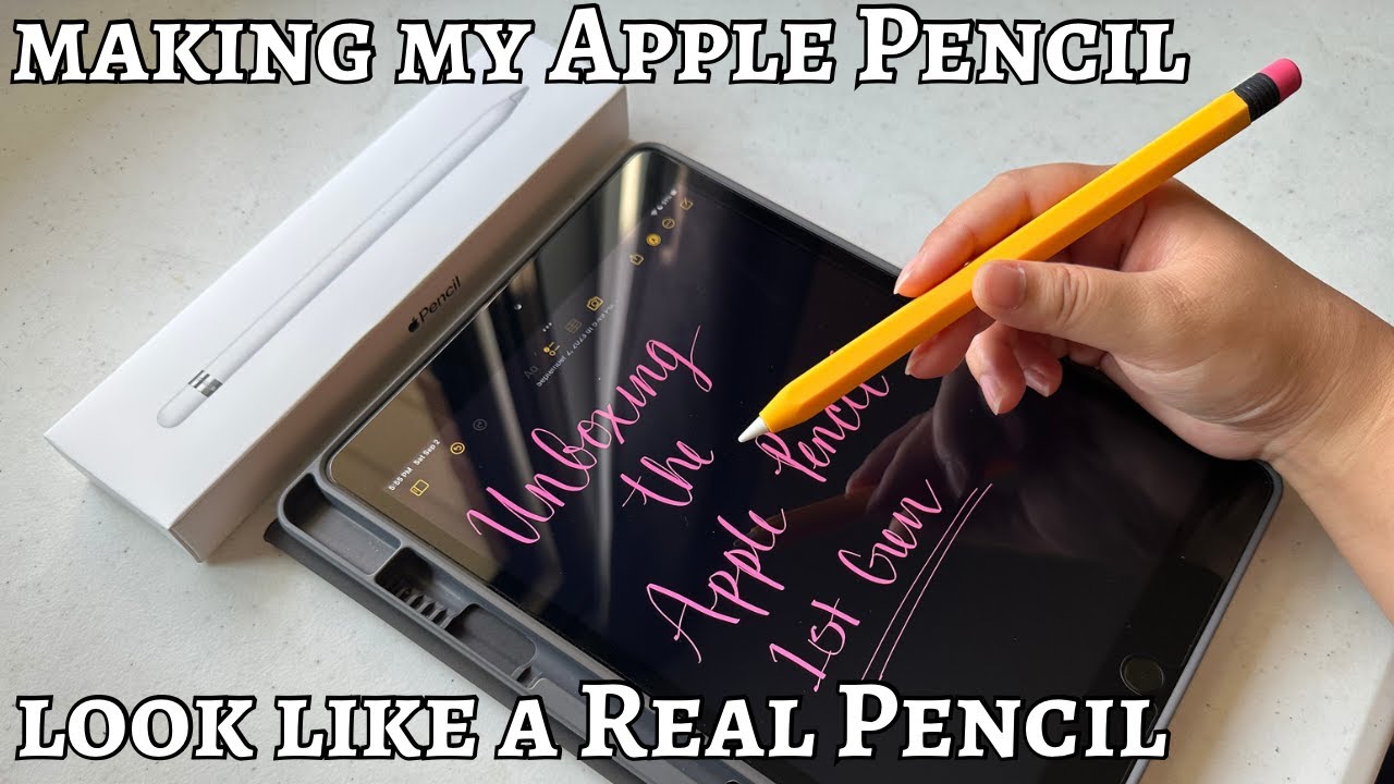 Unboxing the Apple Pencil 1st gen + a silicone sleeve that makes it ...