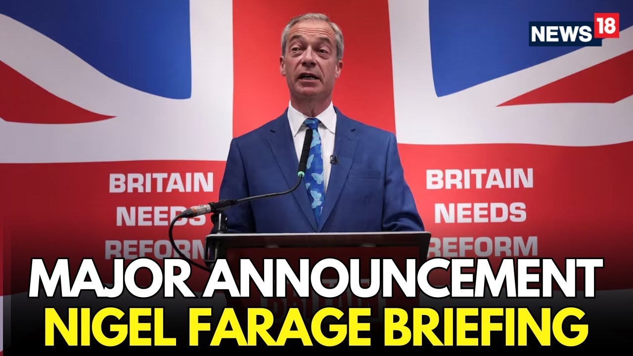 LIVE | Nigel Farage Holds News Conference in London | Reform UK Leader ...