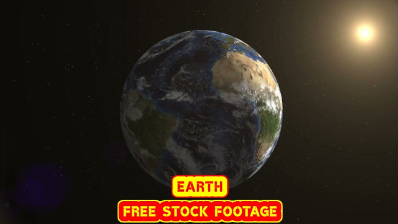 EARTH IN SPACE ROTATING - FREE STOCK FOOTAGE - NO COPYRIGHT VIDEOS ...