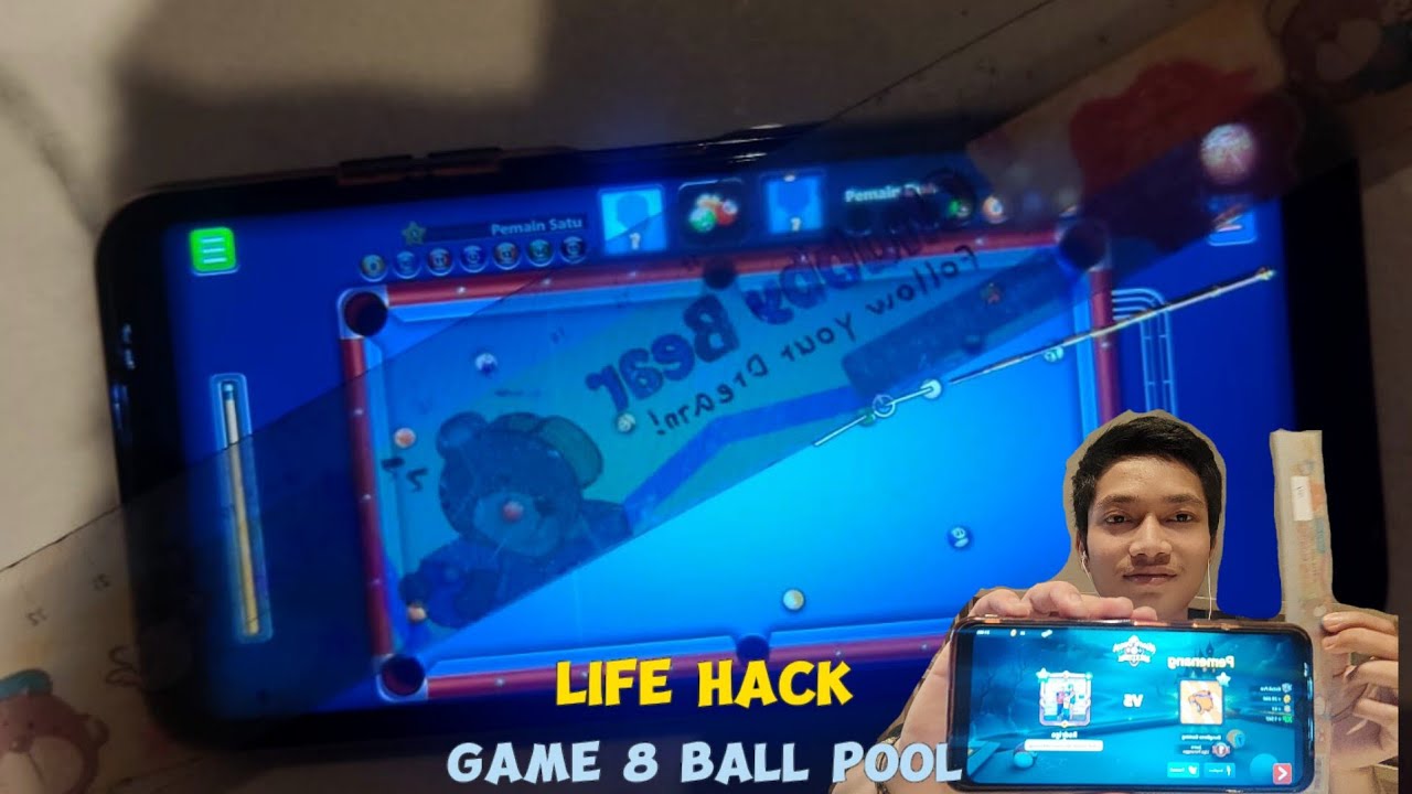 LIFE HACKS GAME 8 BALL POOL PAKE PENGGARIS 😅 - YouTube