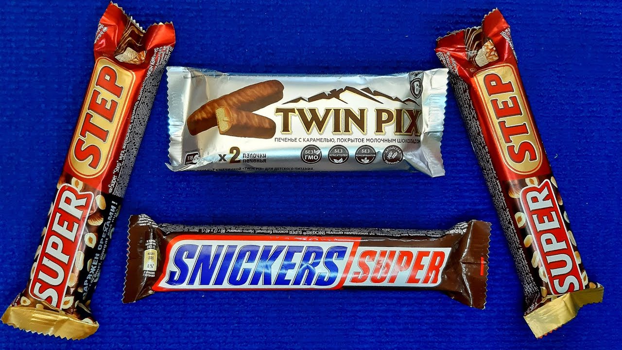 Snickers Super Step Twin Pix / Unpacking Candy 🍫💕 - YouTube
