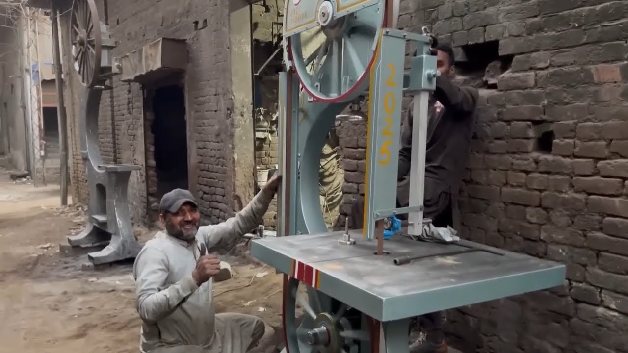 They built a Giant Bandsaw using Ancient Technology - YouTube