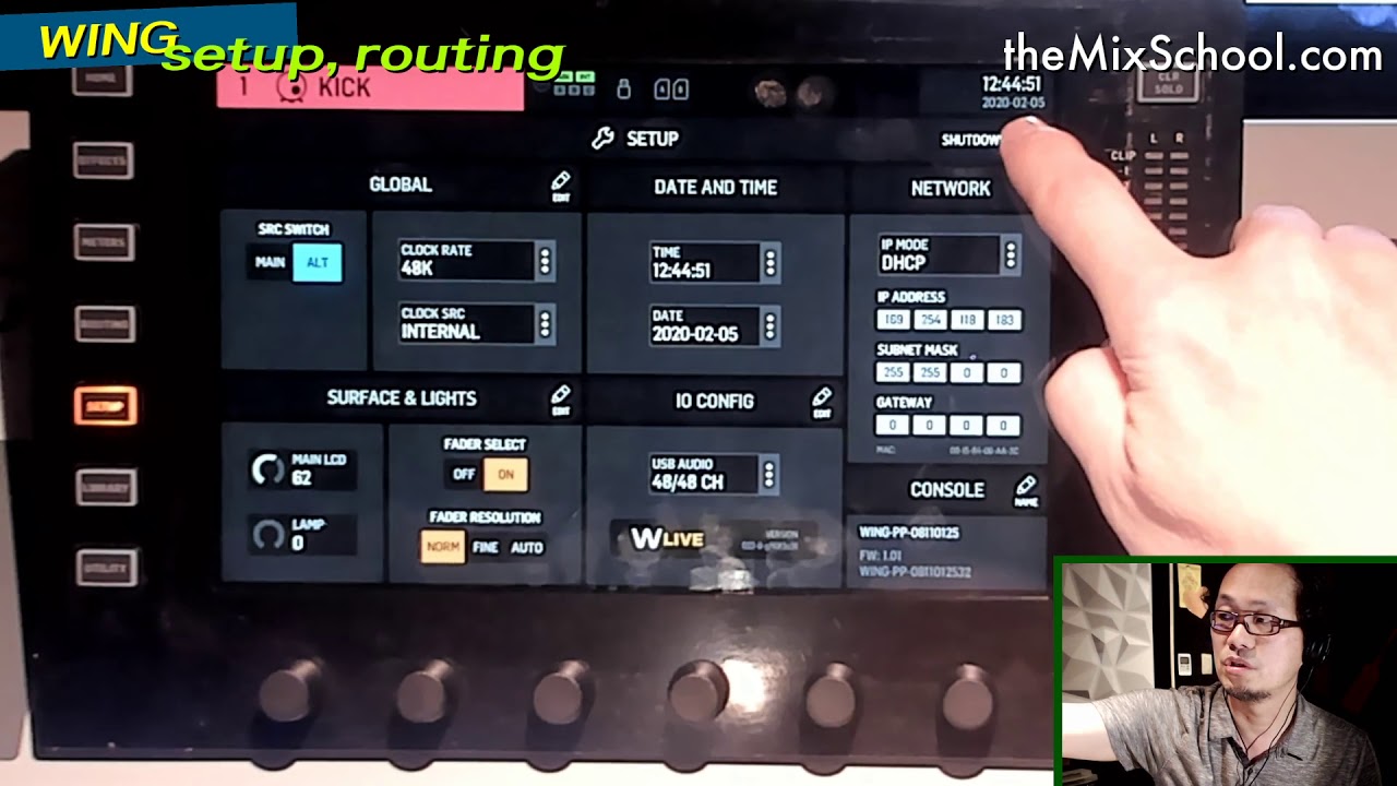 Setup & Routing [Behringer WING] - YouTube
