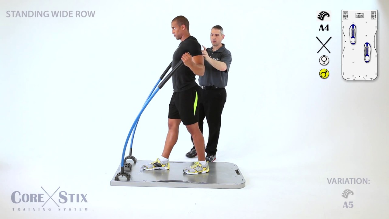 Standing Wide Row - YouTube