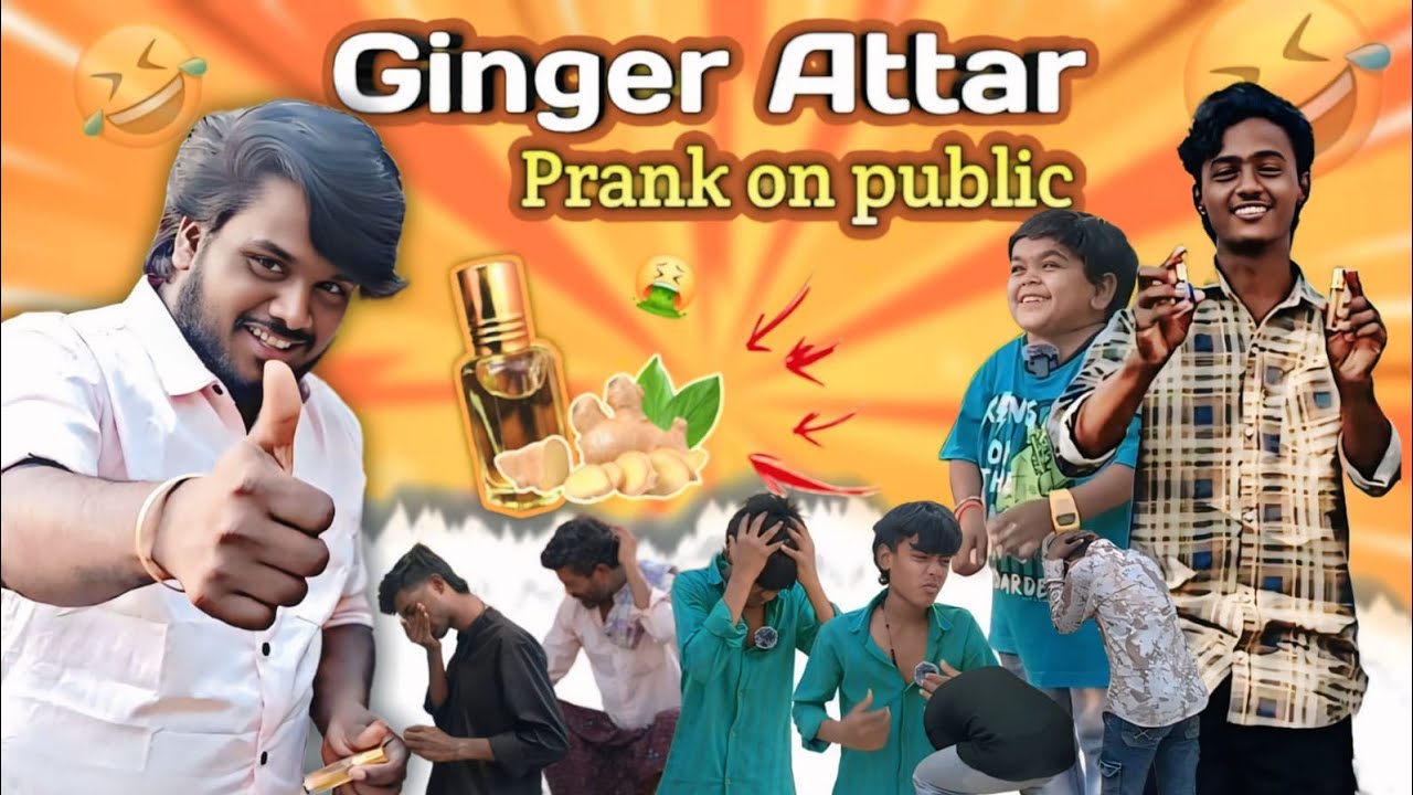 🤣Ginger attar prank on public😅// Allam అతౖర్ prank🤮//Telugu garlic ...