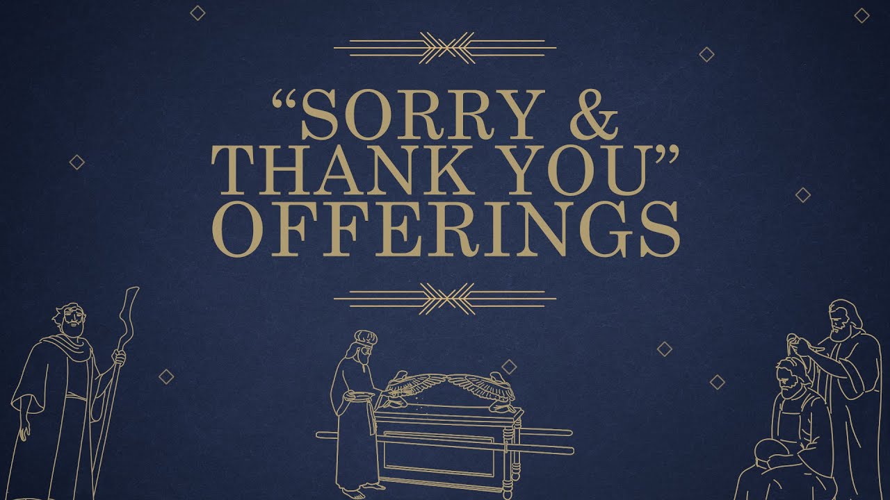 "Sorry & Thank You" Offerings [Leviticus 1-7] - YouTube