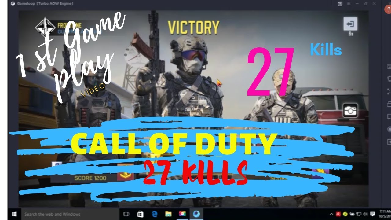 Call of Duty 1st Game play - YouTube