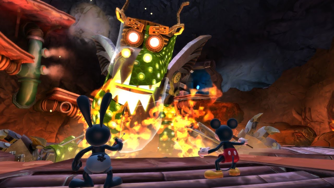 Disney Epic Mickey 2 - Blotworx Dragon (Thinner) - YouTube