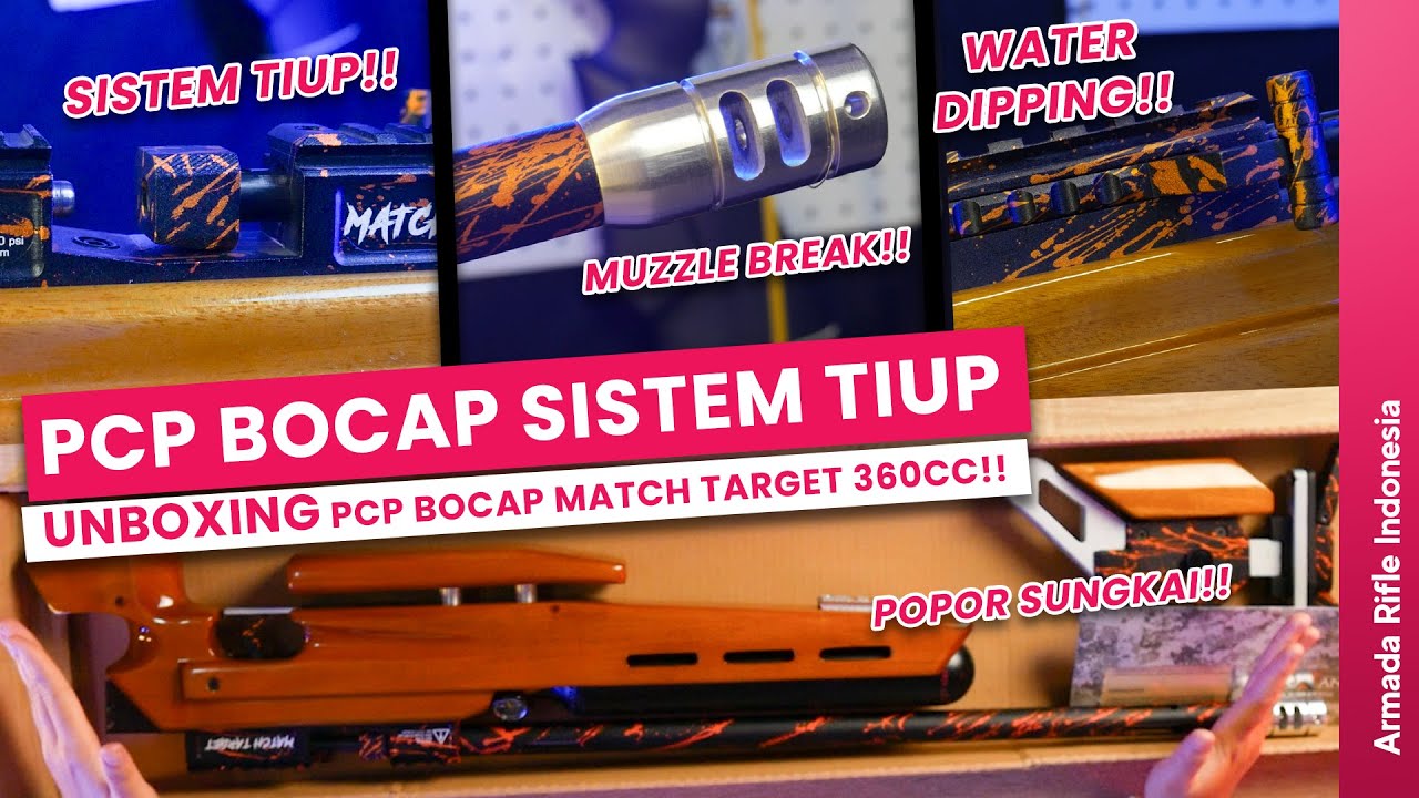 PCP BOCAP SISTEM TIUP!! PEWARNAAN WATER DIPPING!! UNBOXING PCP BOCAP ...