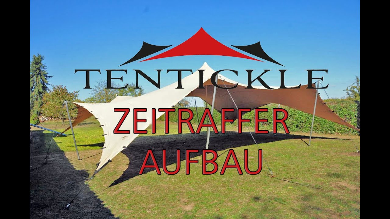 Tentickle Stretchzelt Zeitraffer Video - Timelapse - 75qm - YouTube