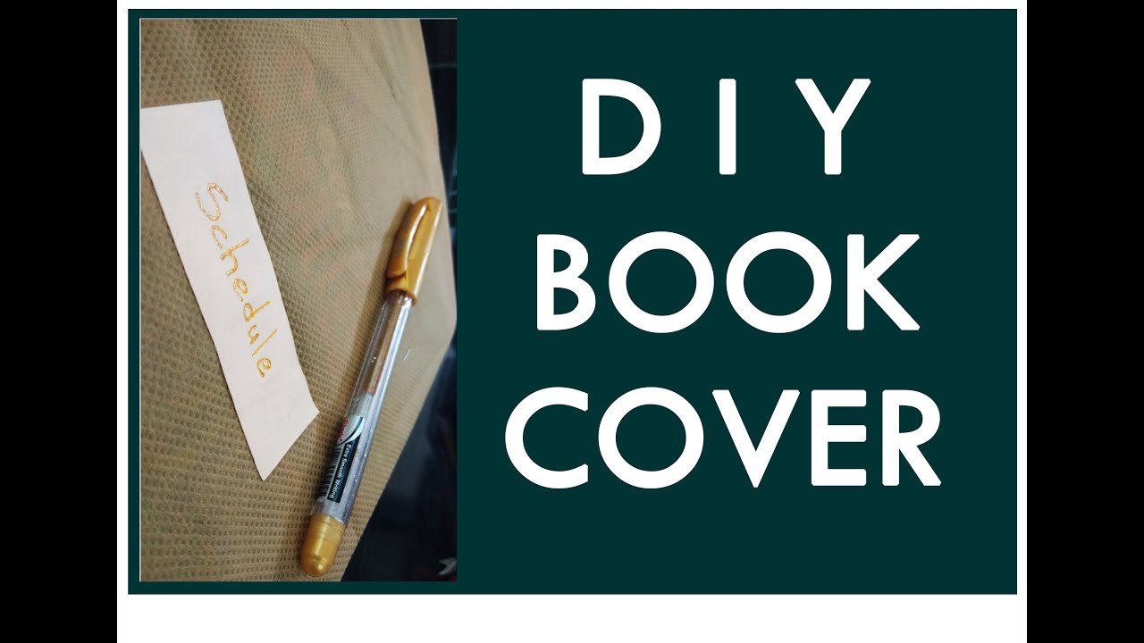 DIY, Book cover ! - YouTube