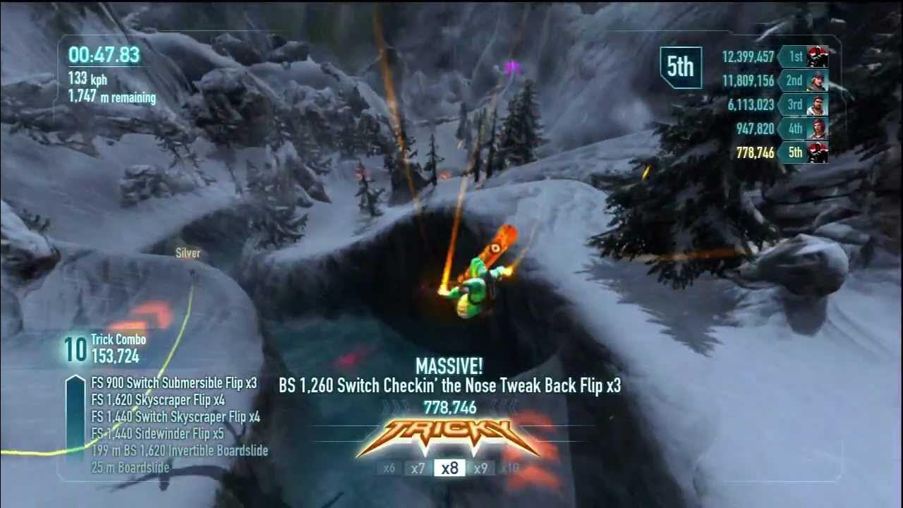 SSX (2012) Xbox 360 HD Gameplay Trick It! Mount Wakefield: Bulldog 14.5 million point run - YouTube