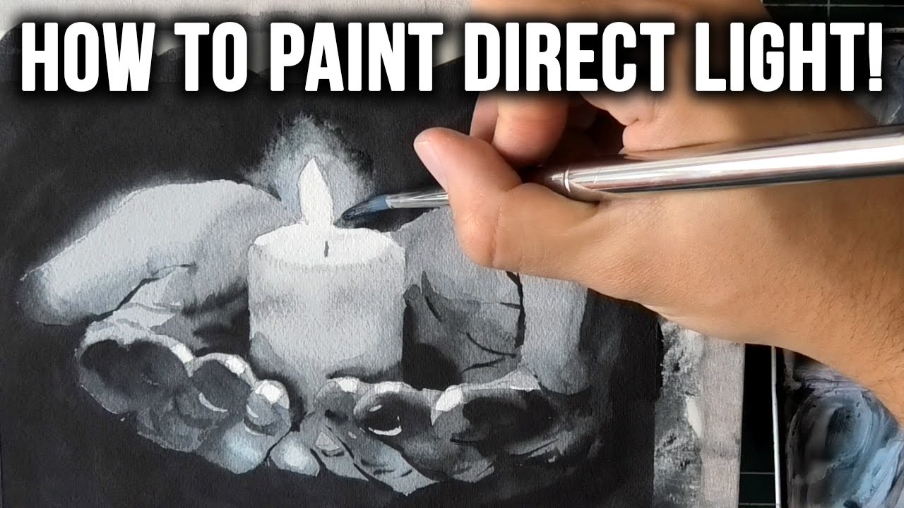 How to Paint DIRECT LIGHT in Watercolor - YouTube