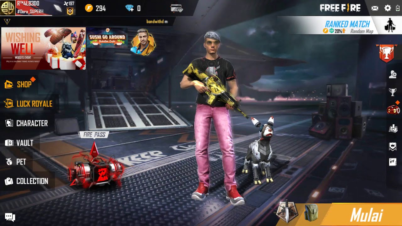 Pertama main FF GARENA FREE FIRE - YouTube