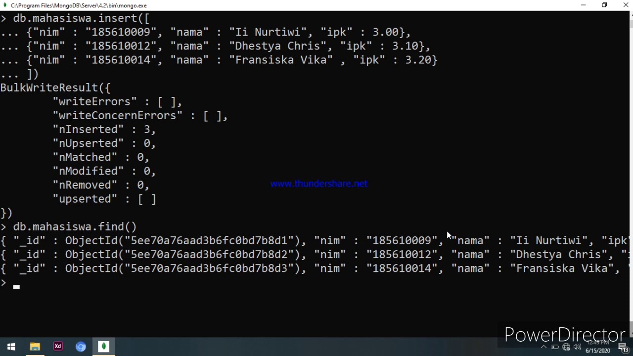 TUTORIAL AKSES DATABASE MENGGUNAKAN MONGODB - YouTube