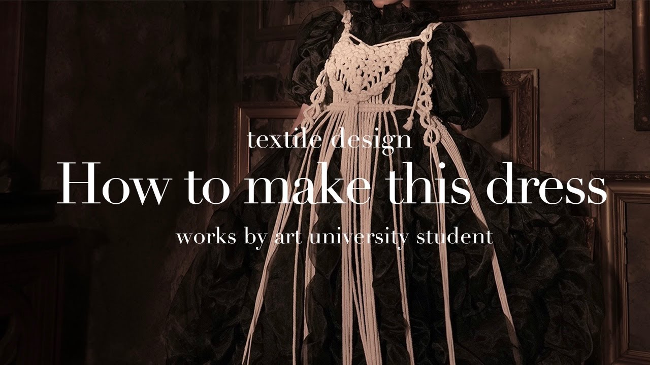 作品制作/dress making process/テキスタイルデザイン/VLOG - YouTube