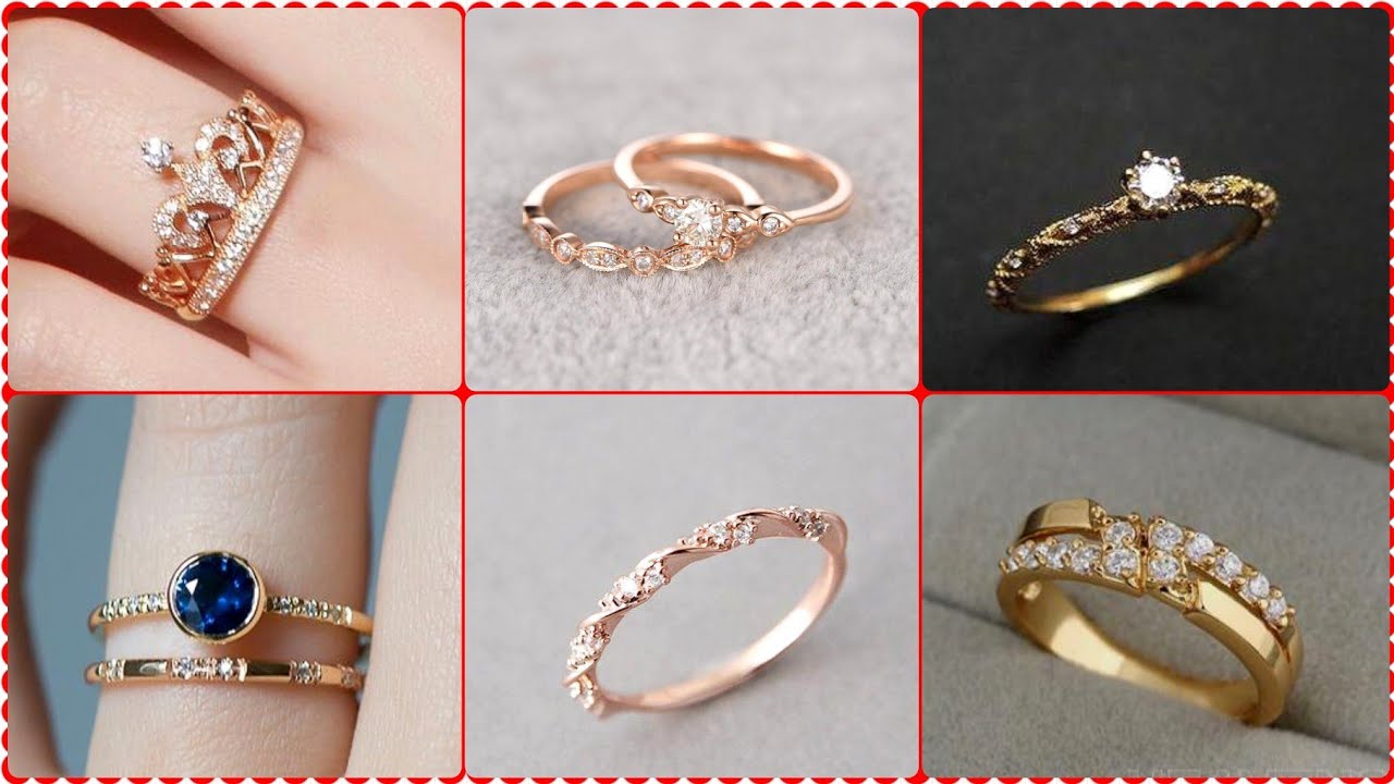 Sophisticated Gold Rings Designs engagement gold ring 18k gold 14k Gold ...