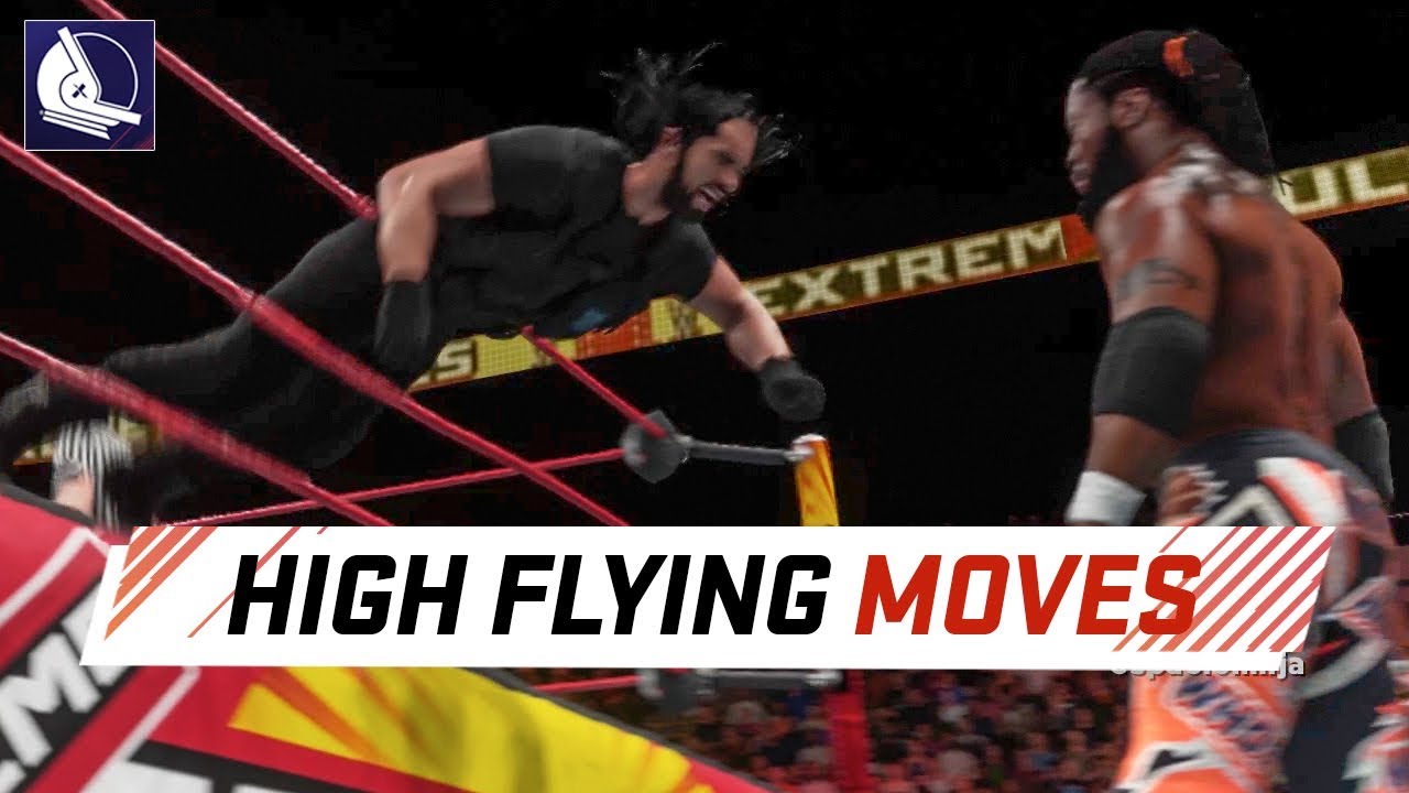 WWE 2K18 New High Flying Moves - YouTube