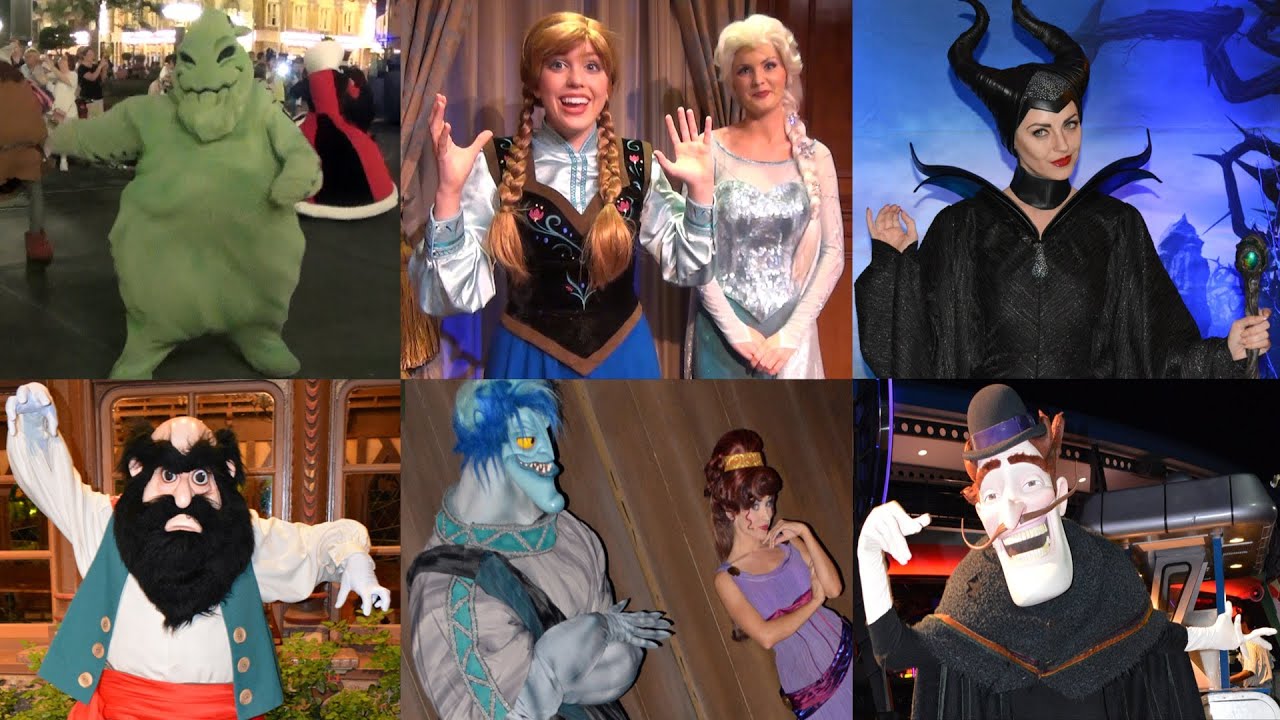 Character Montage of 24 Hour Disney Side Party w/ Anna & Elsa, Megara ...