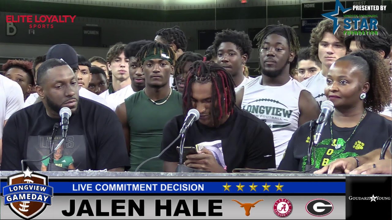 JALEN HALE - LIVE COMMITMENT ANNOUNCEMENT - YouTube