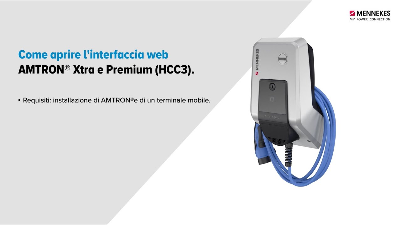 MENNEKES AMTRON® Xtra/Premium - Apertura dell'interfaccia web - YouTube