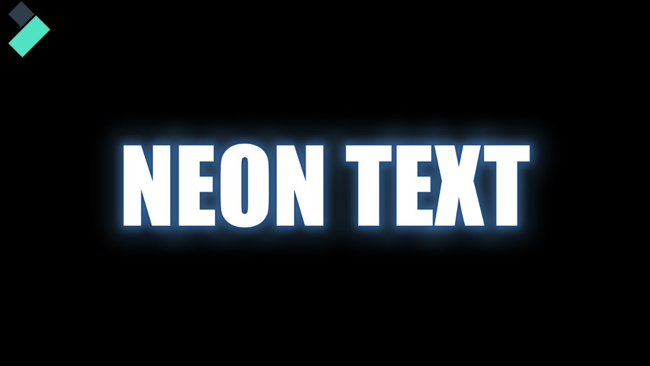 EASY Neon Glow Title Text in Filmora 13 - YouTube