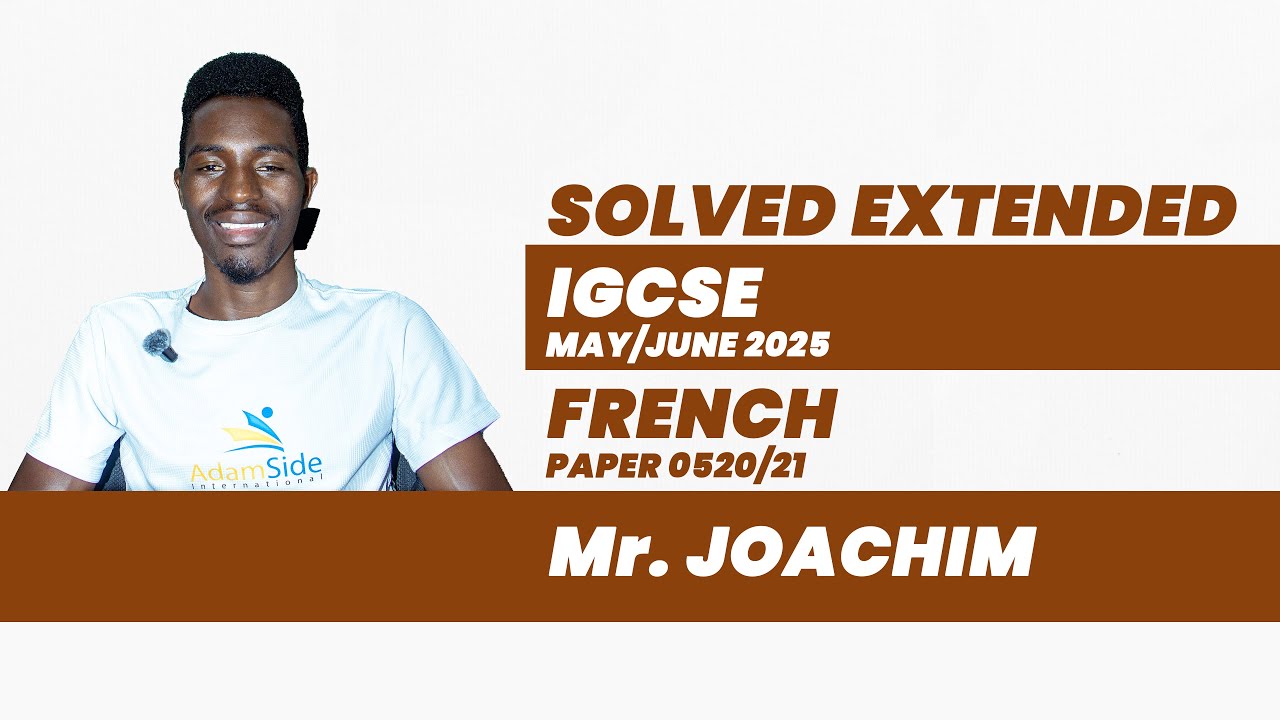 SOLVED EXTENDED FRENCH IGCSE MAY/JUNE 2025 PAPER 2 READING 0520/21 ...