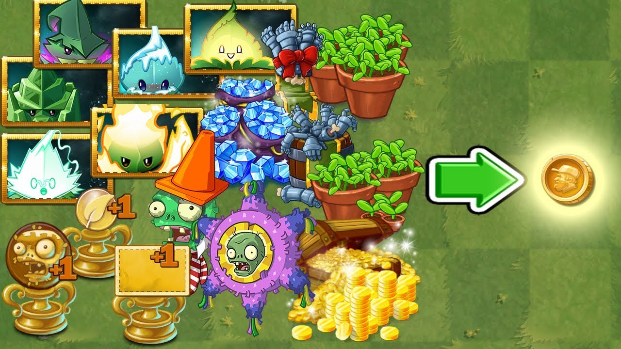 Plants vs. Zombies 2 - 1 coin Products - YouTube