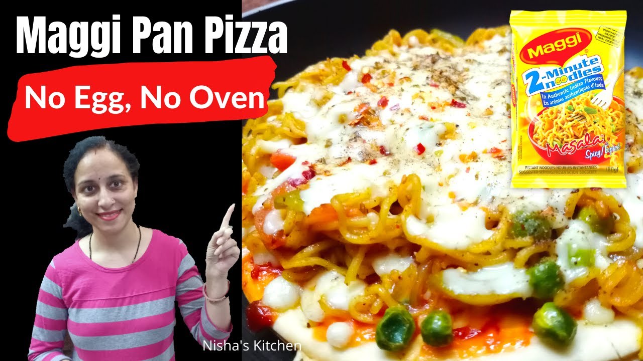 Maggi Pan Pizza Recipe || Maggi Cheese Pan Pizza || Maggi Pizza Recipe ...