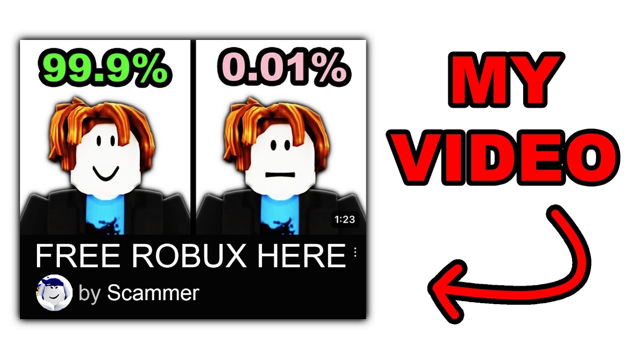 Roblox Scam Ad Using MY VIDEO - YouTube