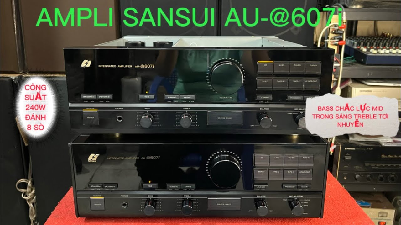 (ĐÃ BÁN)AMPLI SANSUI AU-@607i MẶT GƯƠNG ĐẸP KENG/MADE IN JAPAN/GIÁ:5Tr8/ĐT:0793753369 THẢO - YouTube