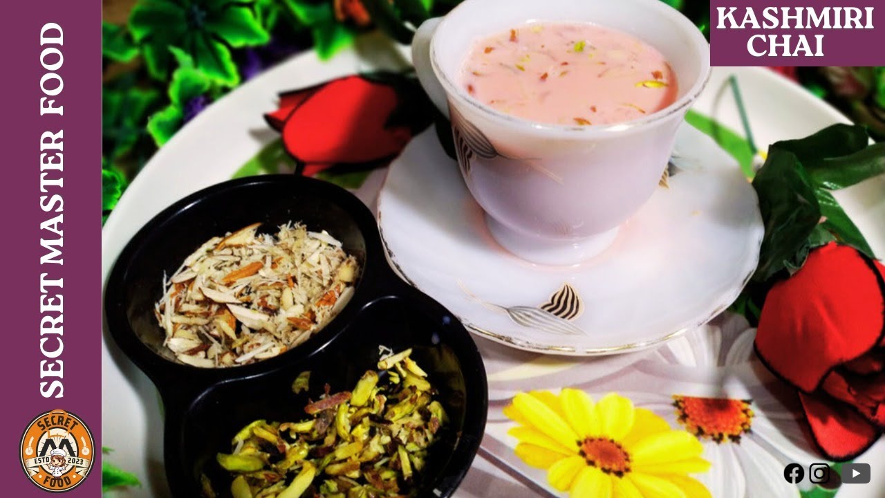 Pink Tea Kashmiri chai ☕ Recipe by Secret Master Food|How to make Pink ...