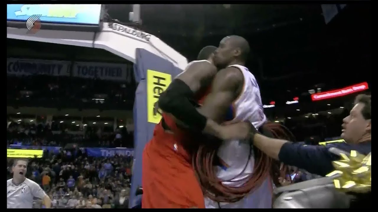 NBA Fight | Serge Ibaka vs LaMarcus Aldridge | HD - YouTube