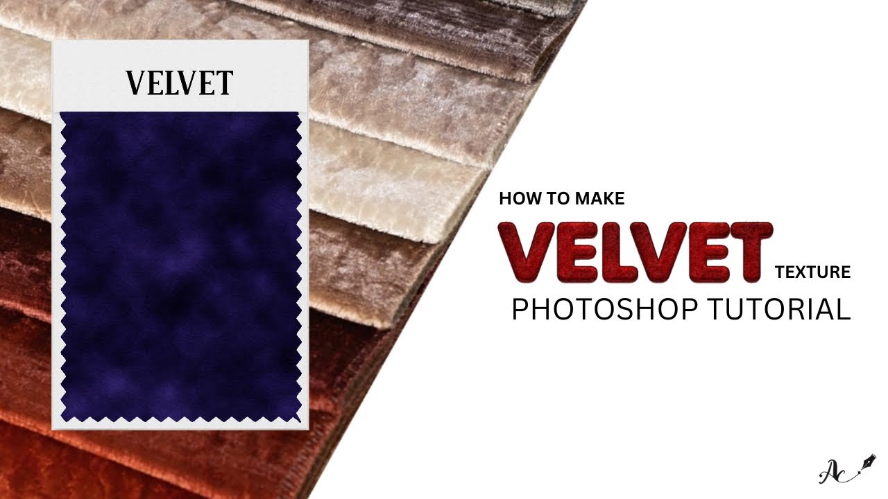 Velvet Fabric Rendering ( Photoshop FABRIC TEXTURE / Pattern Tutorial ...