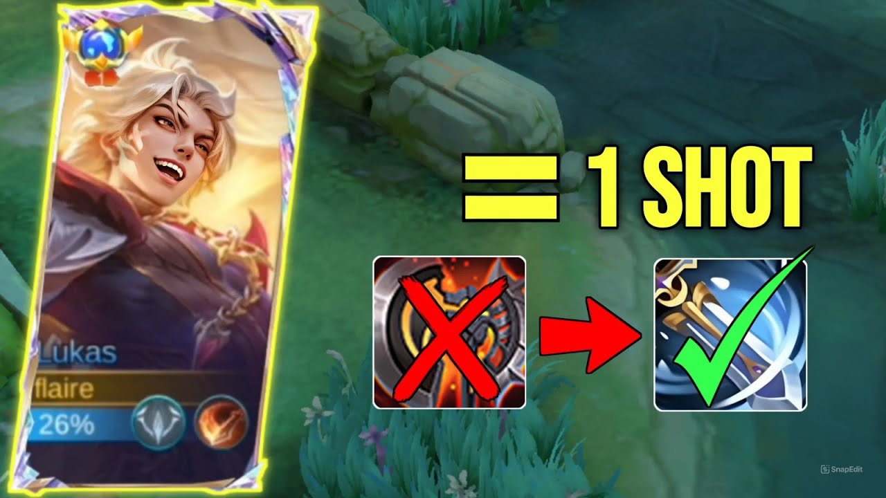 LUCAS NEW 1 HIT BUILD💀(insane damage) | LUCAS BEST BUILD 2024 | MLBB ...