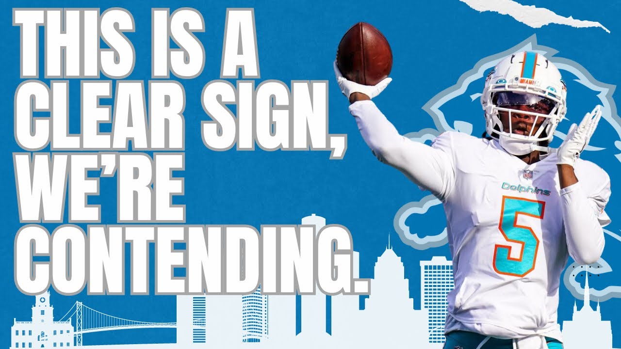 BREAKING NEWS - Detroit Lions make a statement, Sign Teddy Bridgewater ...