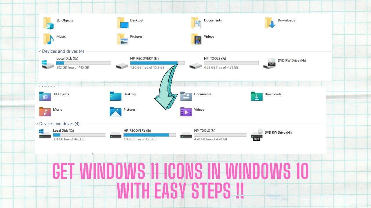 How To Install Windows 11 Icons In Windows 10 - YouTube