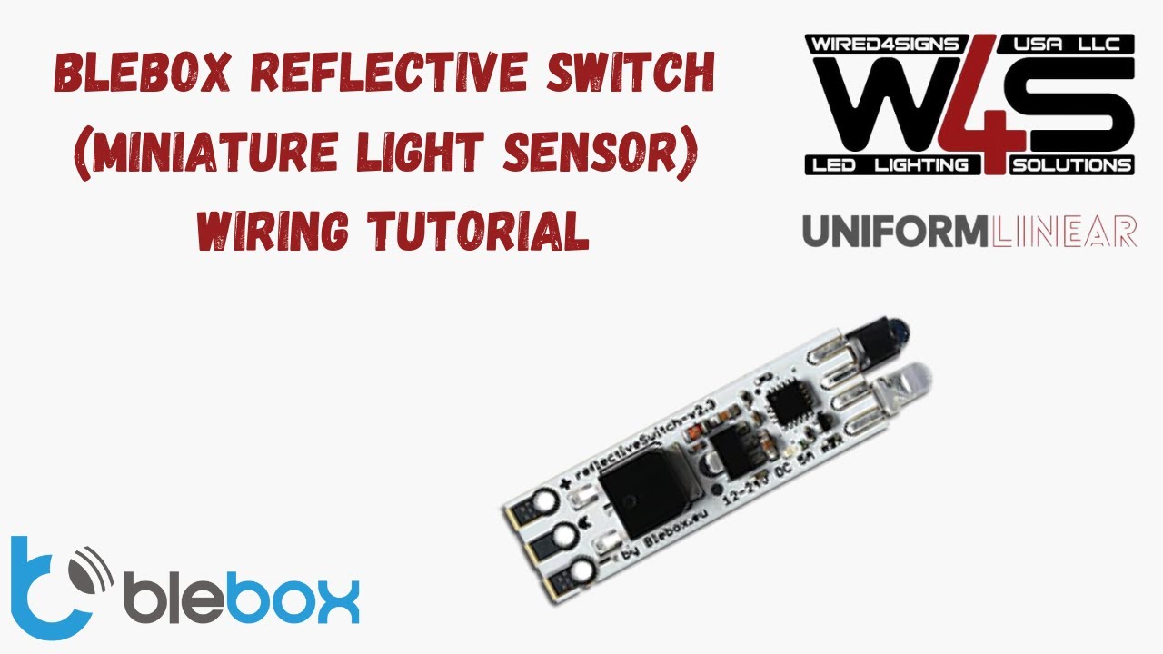 Miniature Light Sensor DIY: Wiring a Blebox Reflective Switch to LED ...