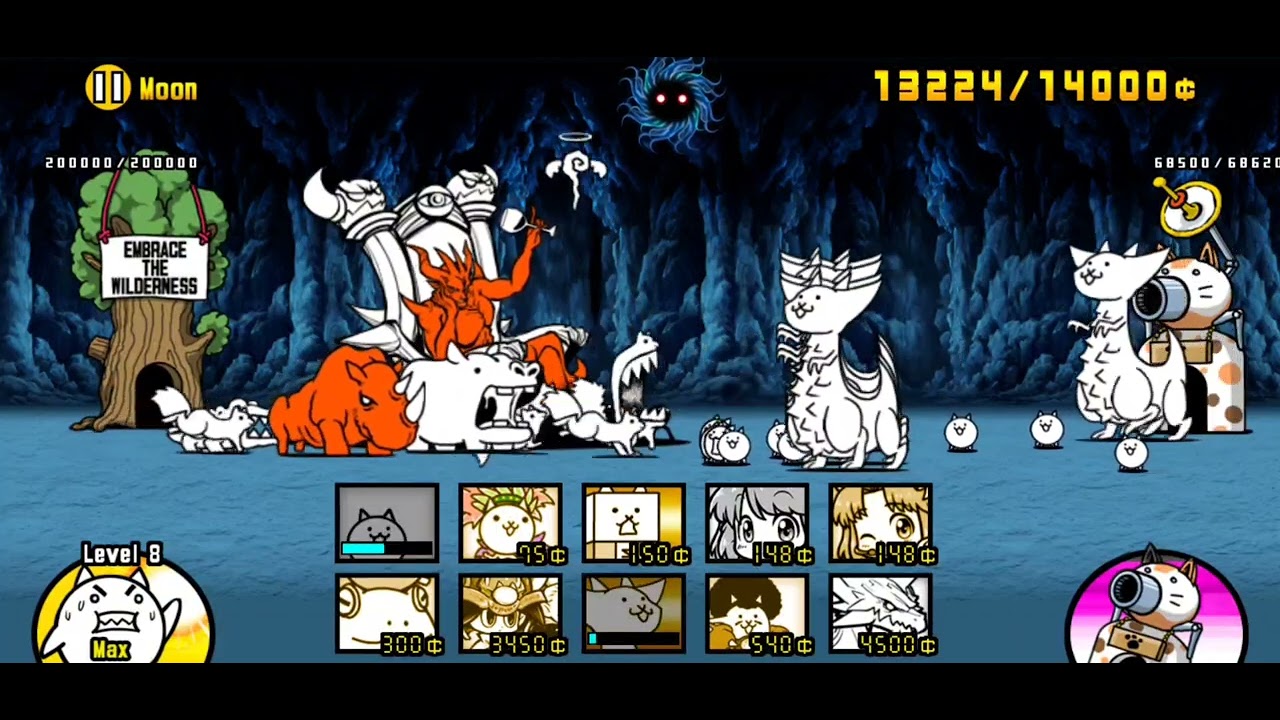 trying to beat emperor nyadam with lil cat and king dragon cat - YouTube