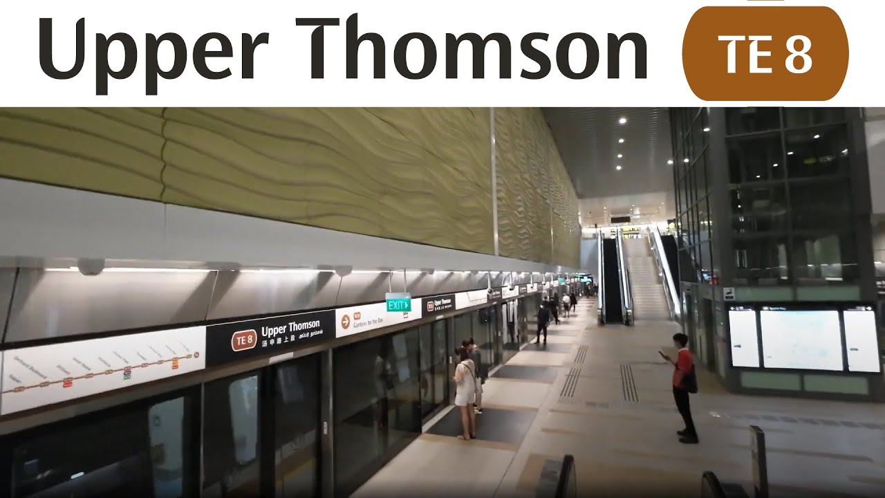 TE8 Upper Thomson MRT Station: Exit 5 to Platforms | Thomson-East Coast ...