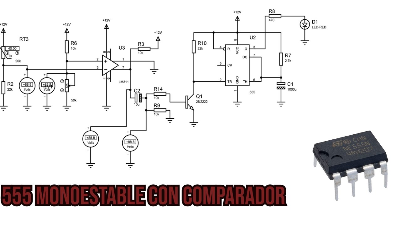 ACTIVAR 555 MONOESTABLE CON AMPLIFICADOR OPEACIONAL EN CONFIGURACION ...