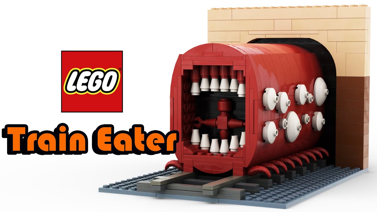 TRAIN EATER LEGO - Leovincible Creations Scary Characters - YouTube